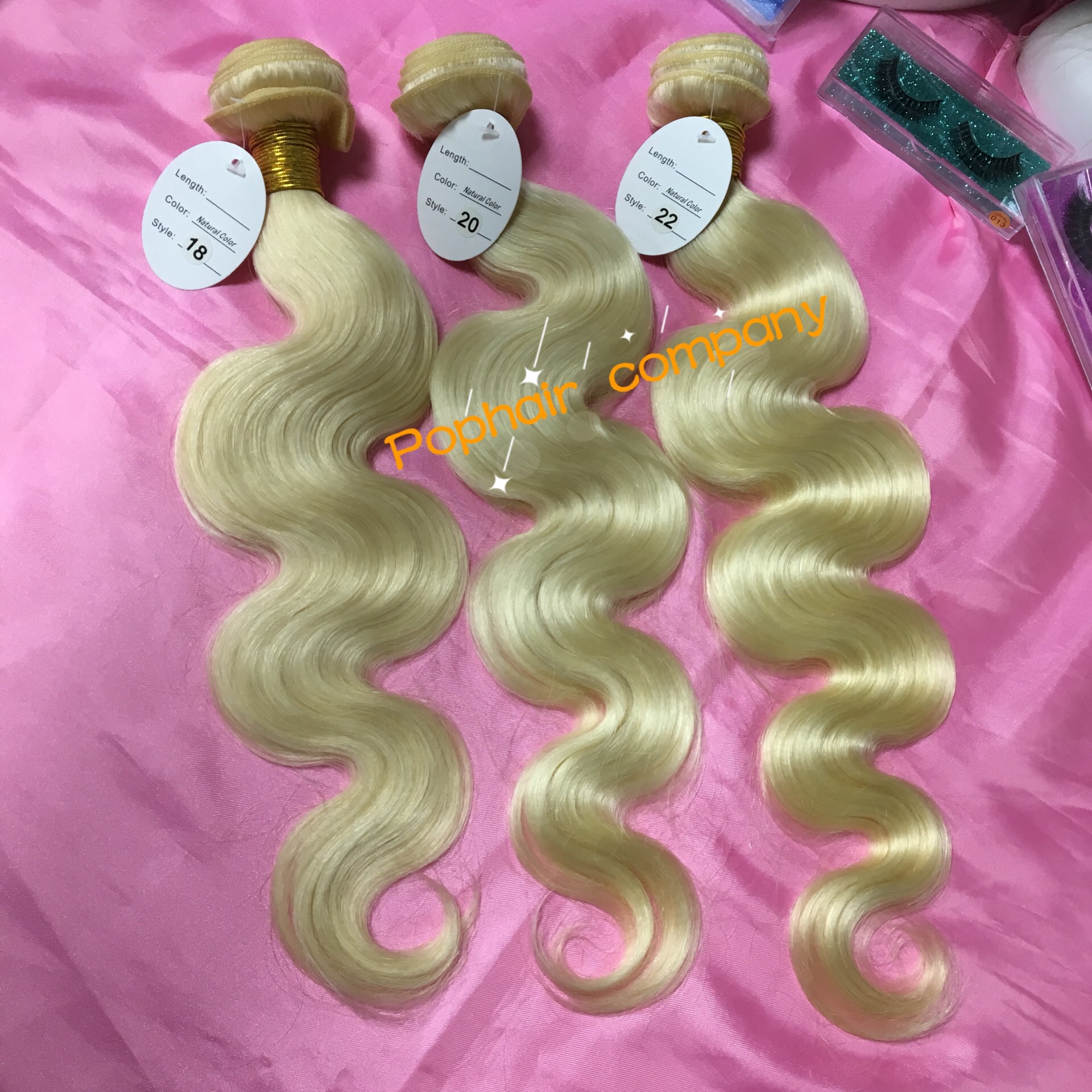 #613 2-3pcs+frontal,613 bundle deal